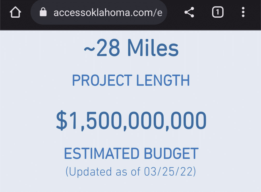 Why does a roadway cost more when the OTA is in charge?